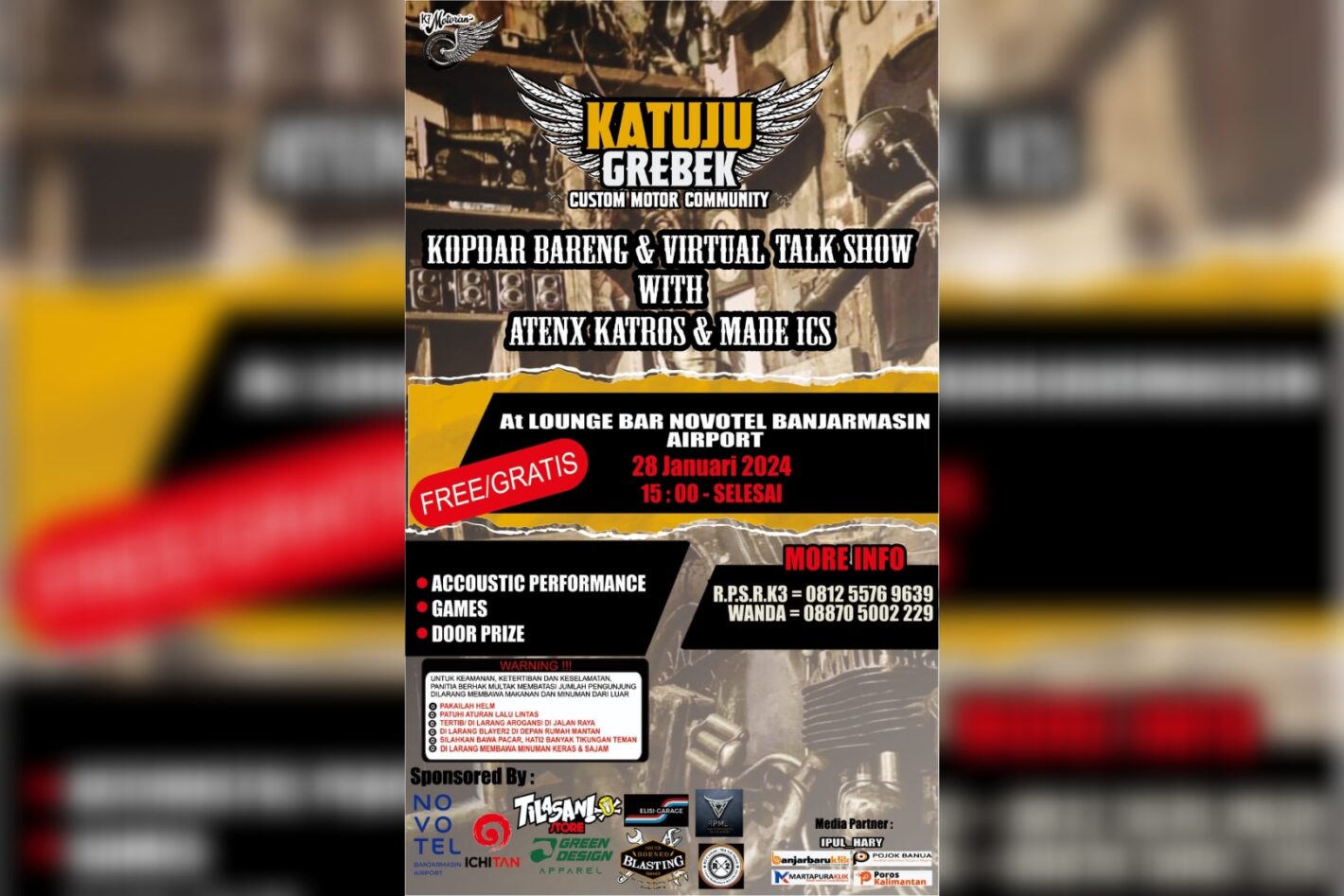 Punya Motor Custom? Yuk, Hadiri Kopdar Gratis di Kalsel pada 28 Januari ...